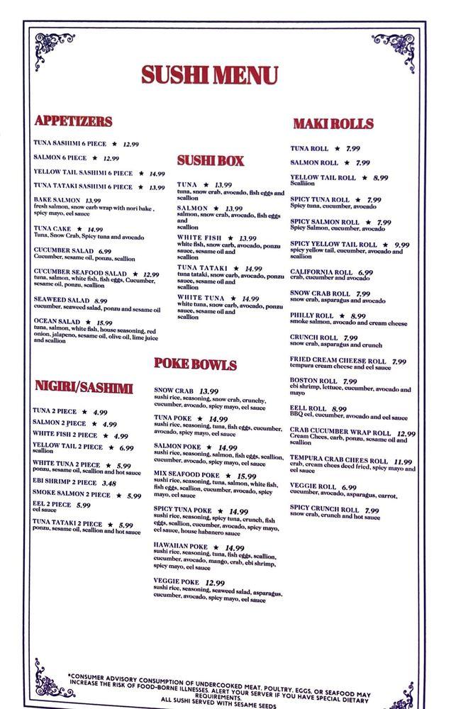 Menu at Shug's Steakhouse, Hartsville