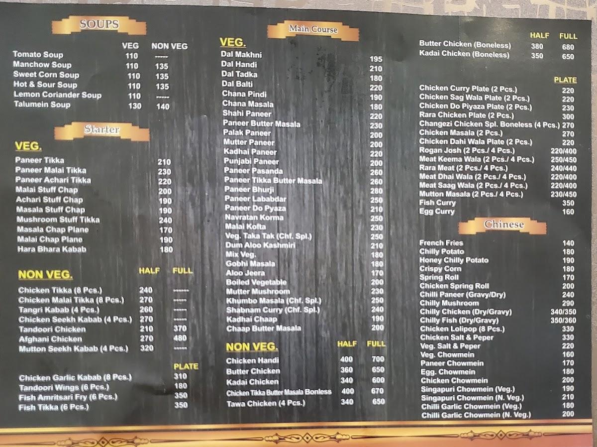 Menu at Celebration Restaurant, New Delhi, 15 Pratap Nagar