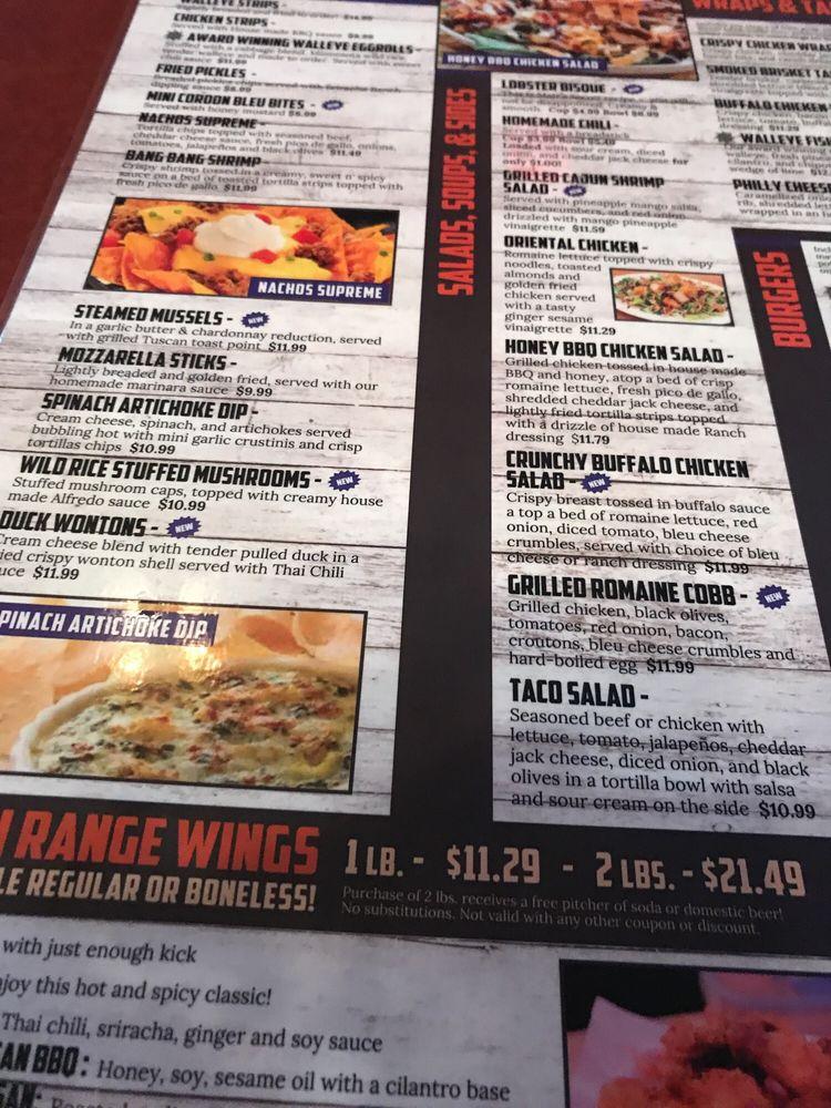 Menu at Sawmill Saloon & Restaurant, Virginia