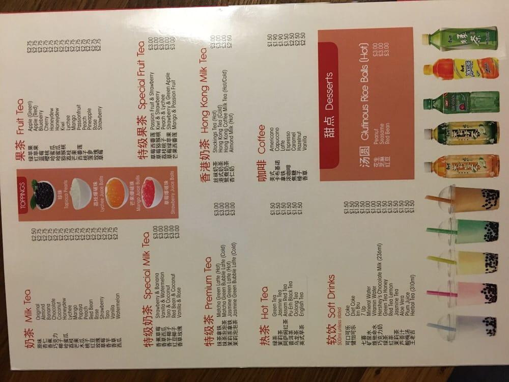 Menu at Dumpling Monkey fast food, Glasgow