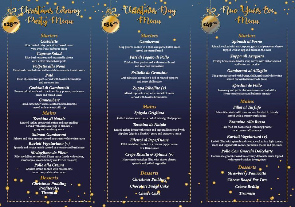 Menu at Pagliacci Restaurant, Hyde
