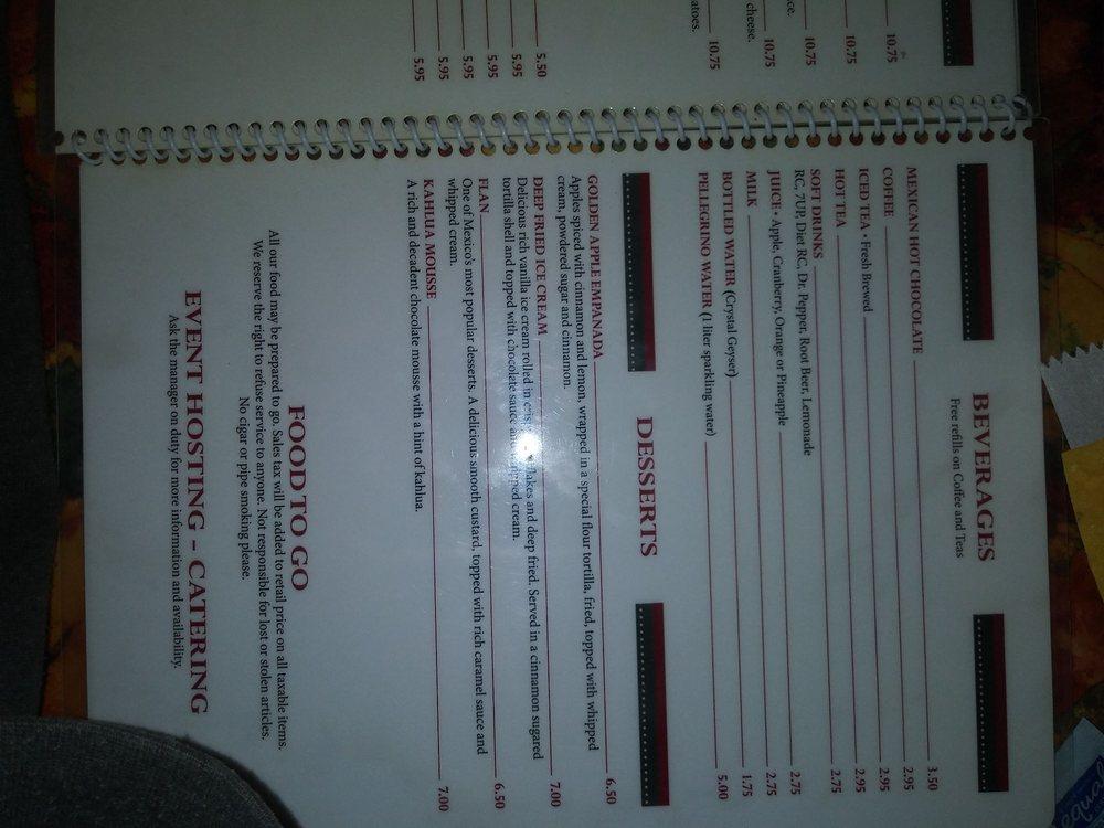 Menu at TNT on the Lake restaurant, Lakeport, Lakeshore Blvd
