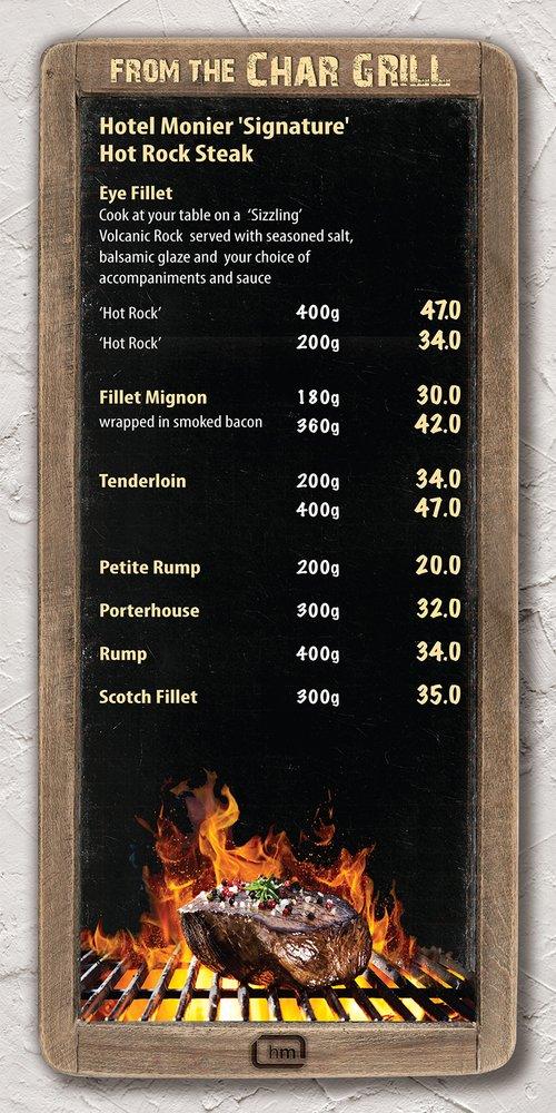 Menu at Hotel Monier pub & bar, Darra, 168/176 Monier Rd