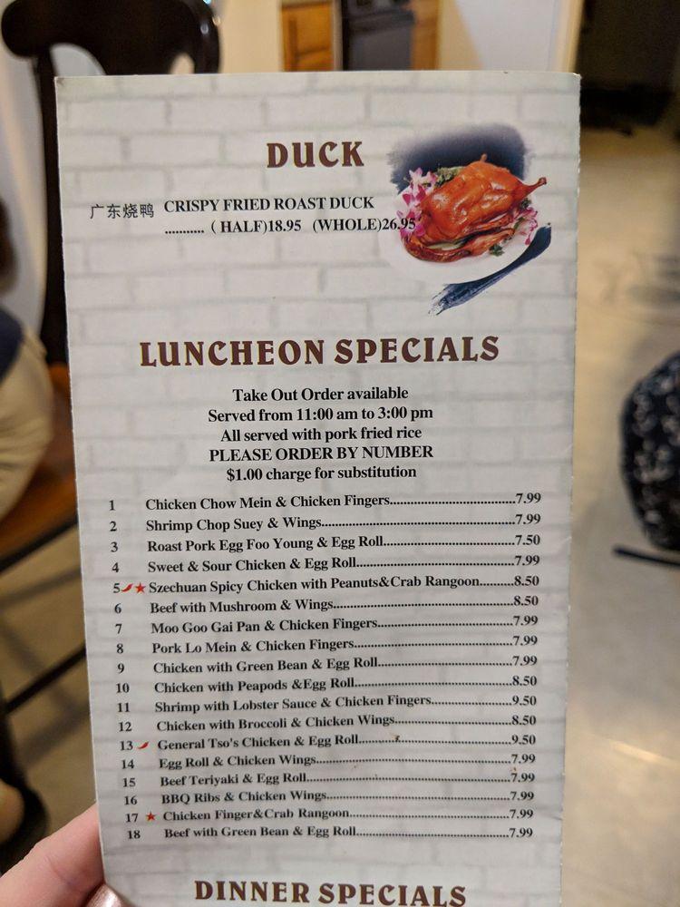 Menu at Camden Island restaurant, Camden