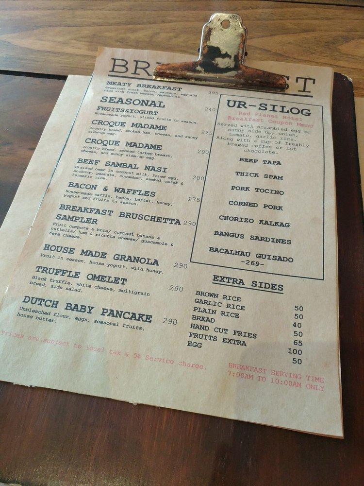 Menu at Circa 1850 restaurant, Cagayan de Oro, 890 Recto Ave
