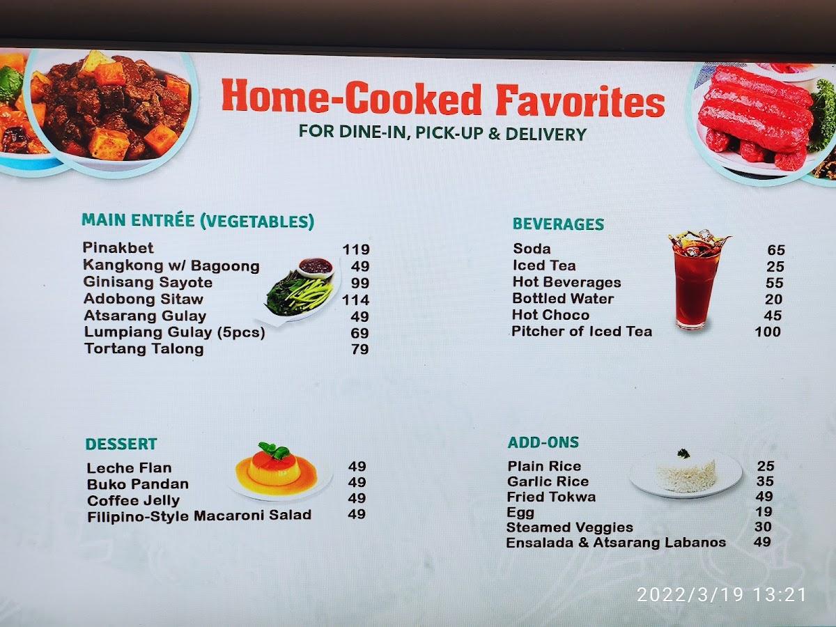 Menu at Hot Kitchen By Fresh Options - Mezza restaurant, Quezon City ...