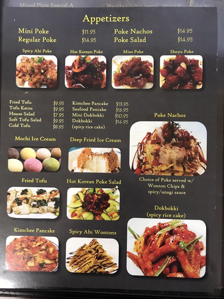 Menu at Kim Chee Restaurant 7, Aiea