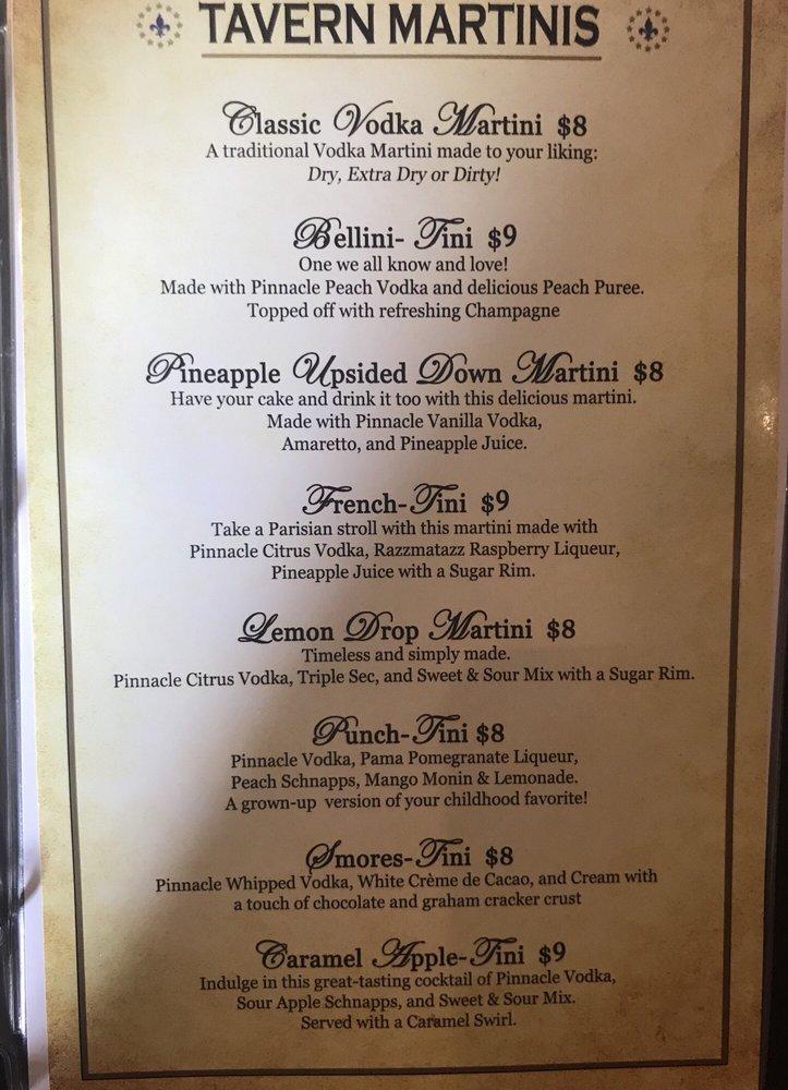 Menu at Park Lane Tavern of VB Kempsville pub & bar, Virginia Beach