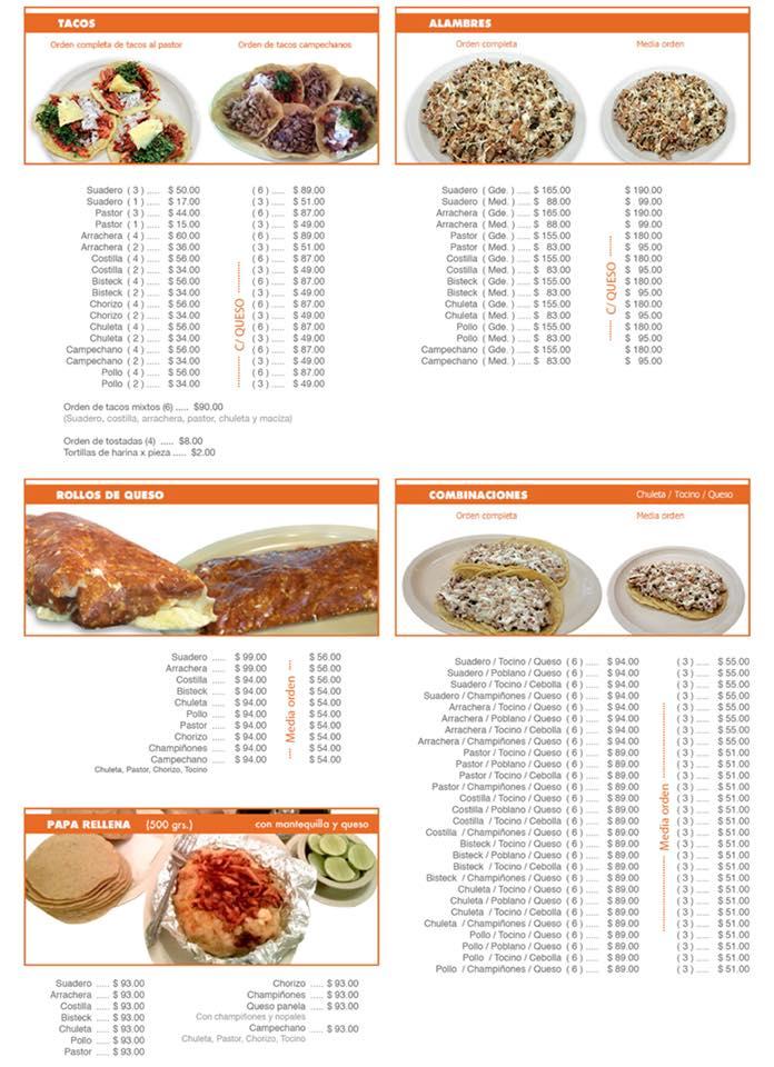 Carta del restaurante EL LAGO DE LOS PATOS, Ciudad del México, Av ...