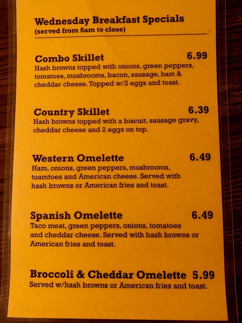 Menu at Lake Mills Family Restaurant, Lake Mills