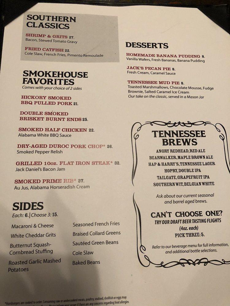 Menu at Ravello pub & bar, Nashville, Opryland Dr