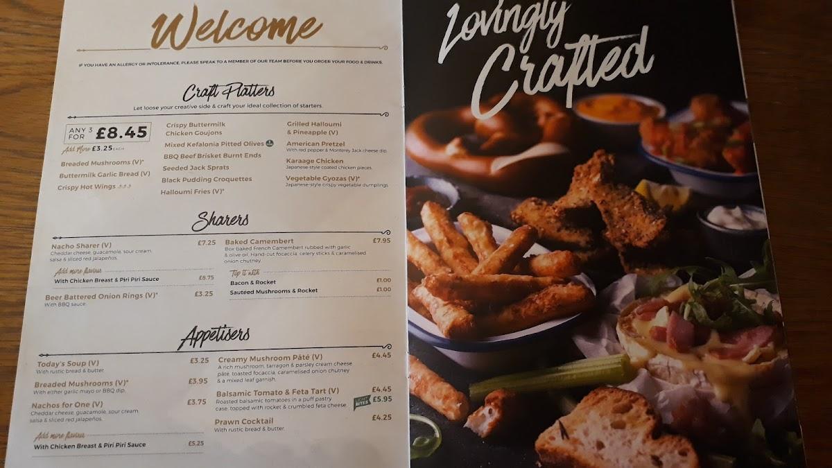 Menu at Gate pub & bar, Nailstone