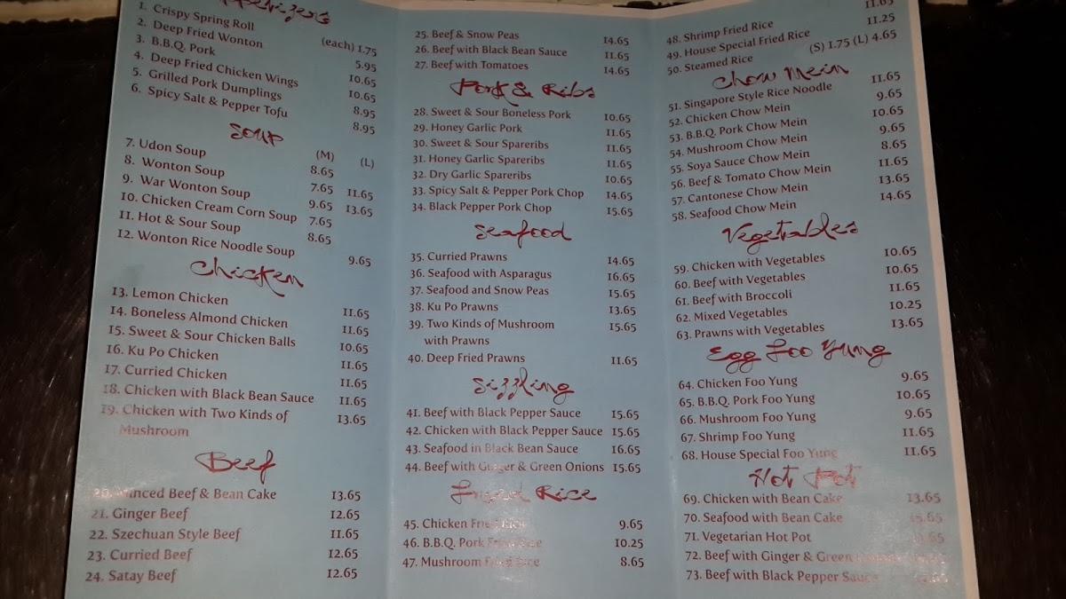 Menu at Kimberley Kitchen restaurant, Kimberley