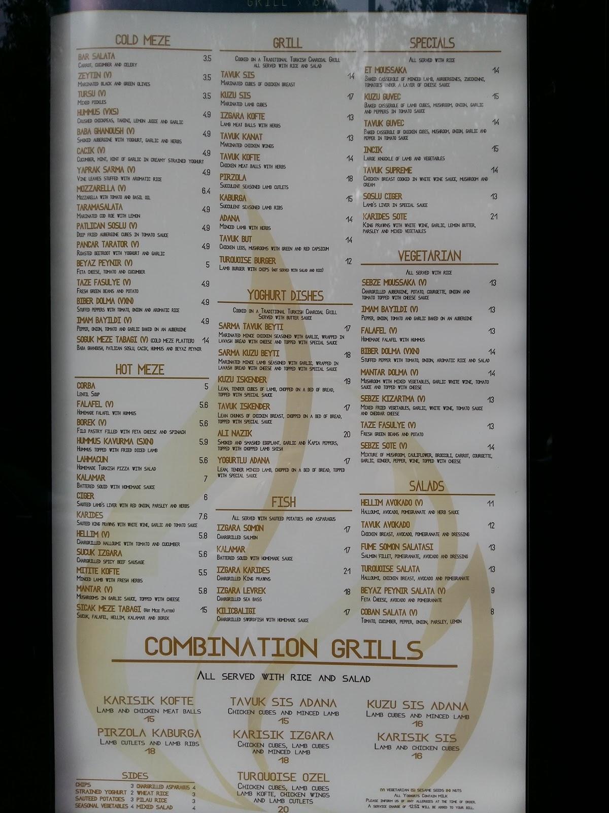 Menu at ATESH Grill x Bar, Loughton