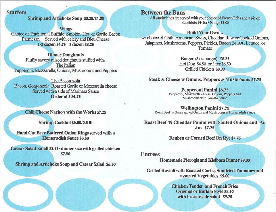 Menu at The Magic Spoon Catering restaurant, Monson