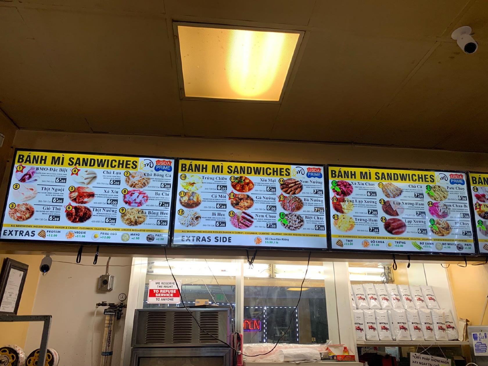 Menu at Banh Mi Oven desserts, San Jose, Story Rd