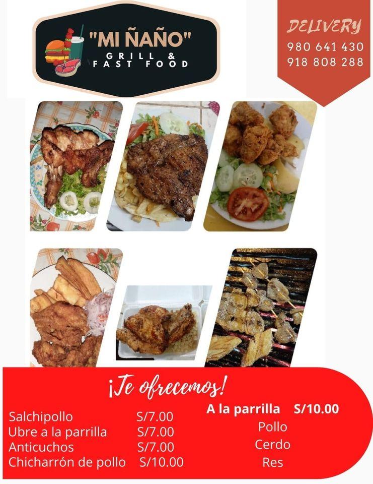 Menu at Restaurante “MI ÑAÑO”, Cayaltí