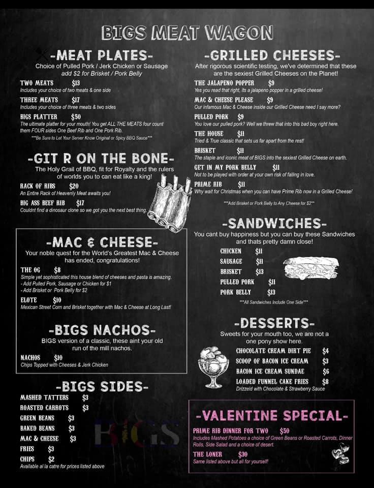 Menu at Tony's Bar & Rooftop, Fort Collins