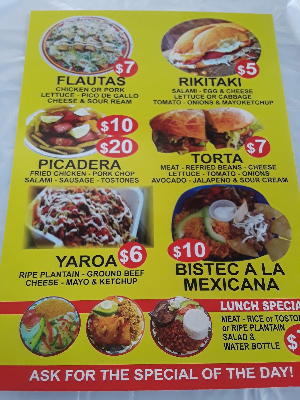 Menu at El Tio Food Truck restaurant, Philadelphia