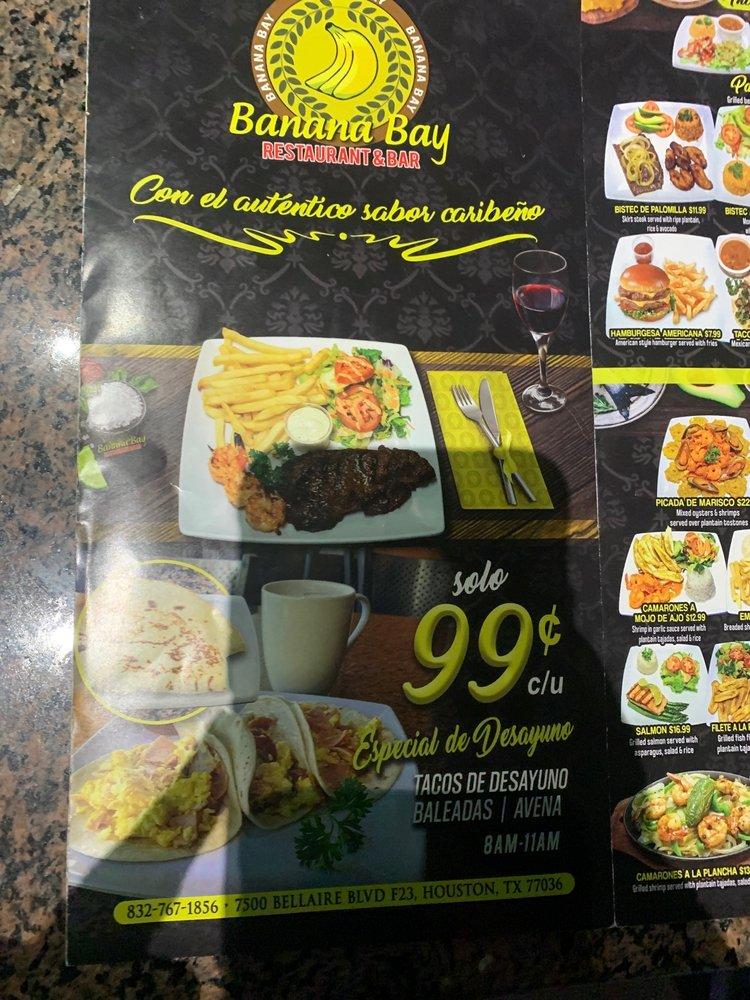 Menu at Banana Bay pub & bar, Houston, Bellaire Blvd F23