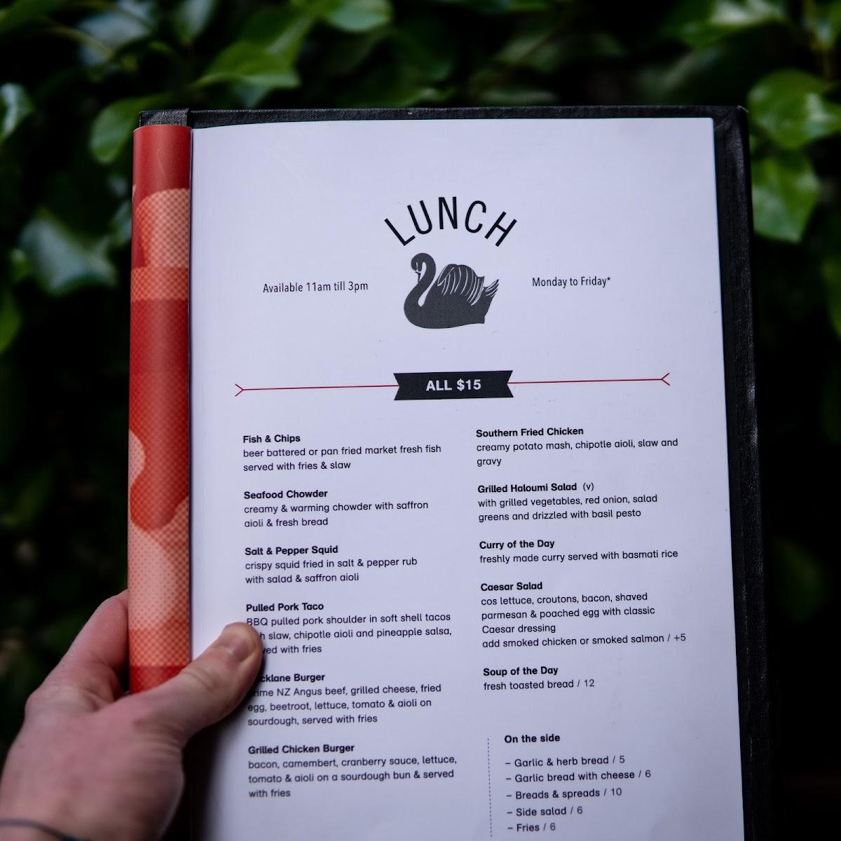 Menu at Bricklane Restaurant & Bar, Auckland