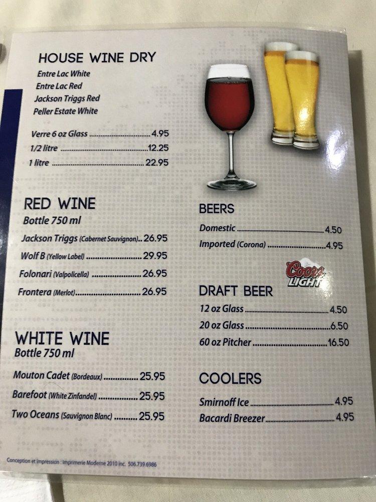 Menu at Maple Leaf Queen's Buffet BBQ, Moncton