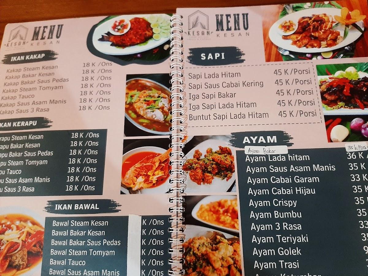 Carta del restaurante Resto & Coffee KEBUN WARISAN (KESAN), Padang Bulan