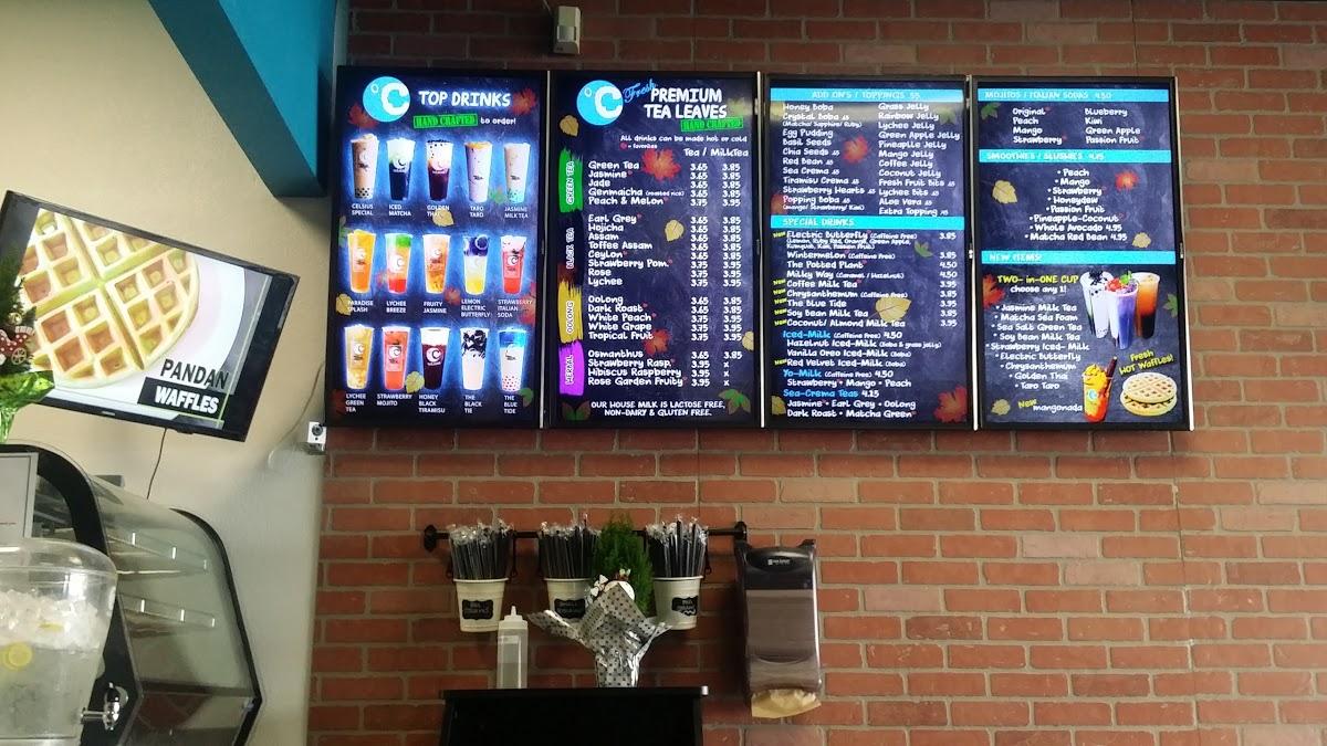 Menu at Celsius pub & bar, Fresno