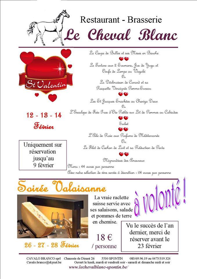 Menu at Le Cheval Blanc Spontin, Yvoir
