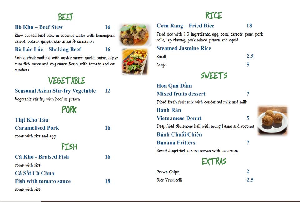 Menu at Cafe On Bayview, Runaway Bay
