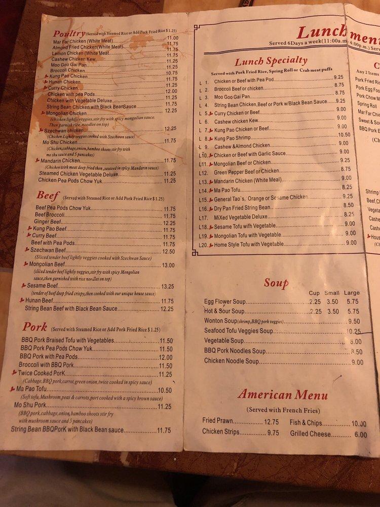 Menu at Four Seasons Restaurant, Grants Pass