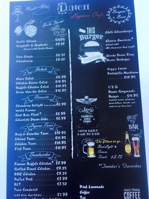 Menu at Laguna Cafe, Laguna Woods, Moulton Pkwy