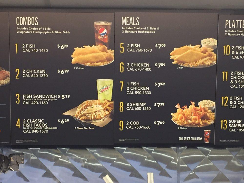 Menu at Long John Silver's (31594) fast food, Martinsville