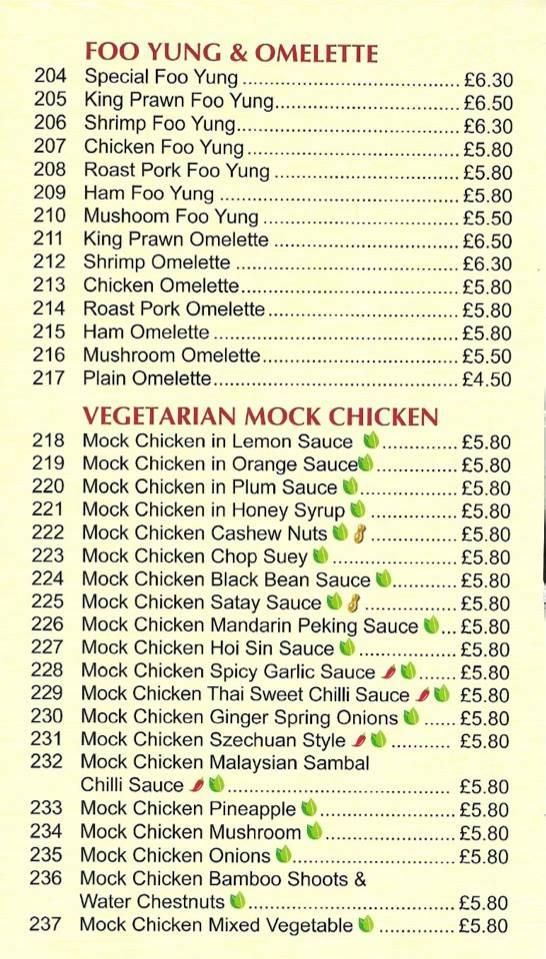 Menu at Canton Kitchen fast food, Lampeter