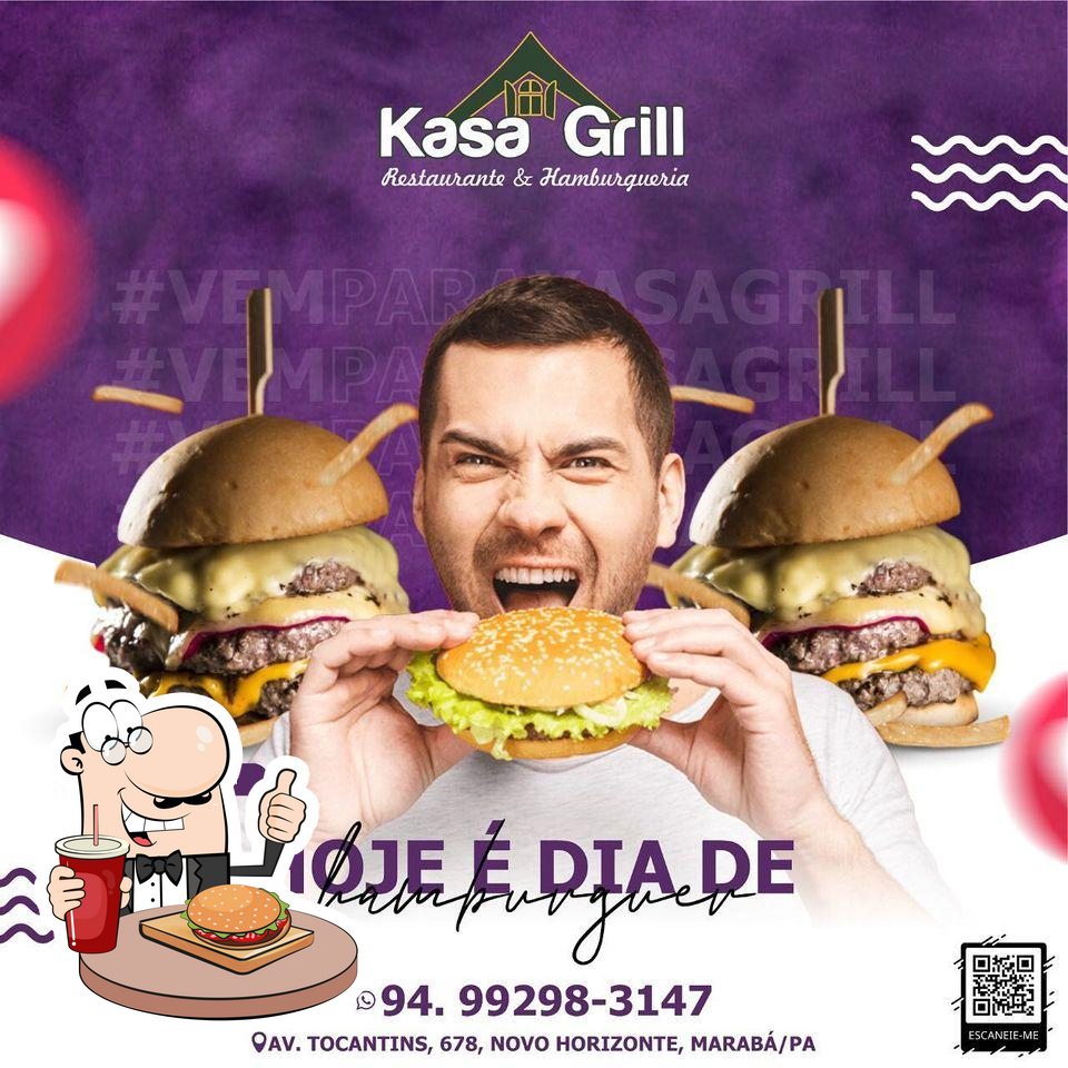 Kasa Grill Hamburgueria restaurante, Marabá, Av. Tocantins - Menu do ...