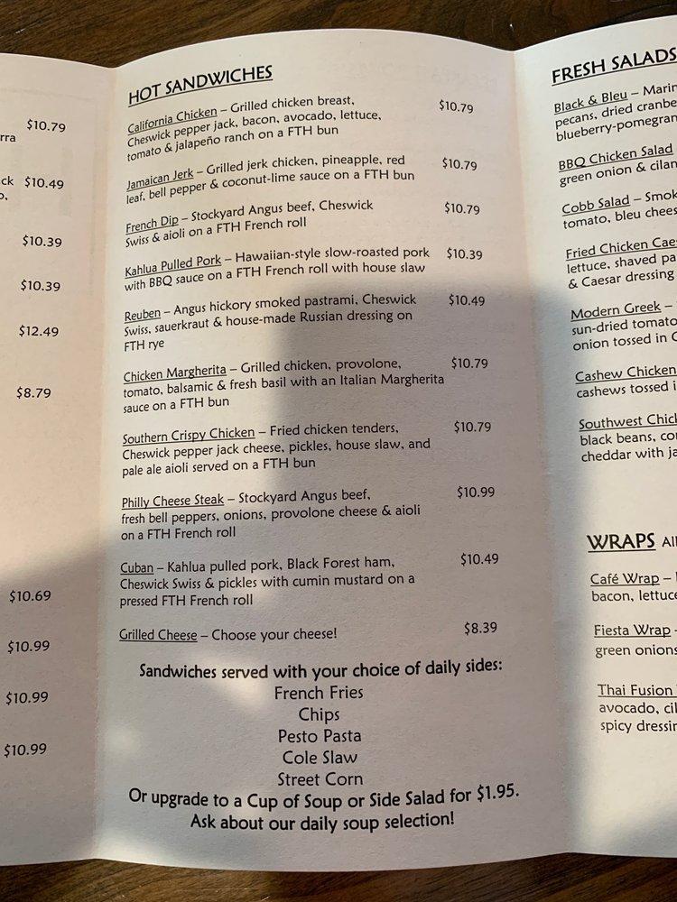 Menu at From the Hearth Kitchen and Pie Shop - Red Bluff restaurant ...