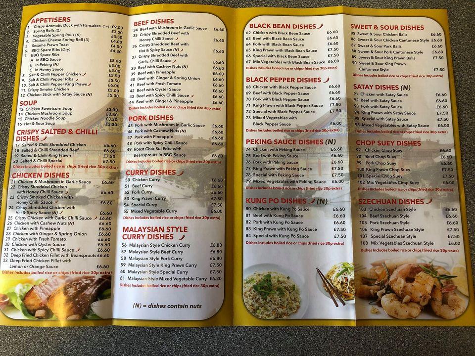 Menu at Golden City (Ballymena) restaurant, Ballymena