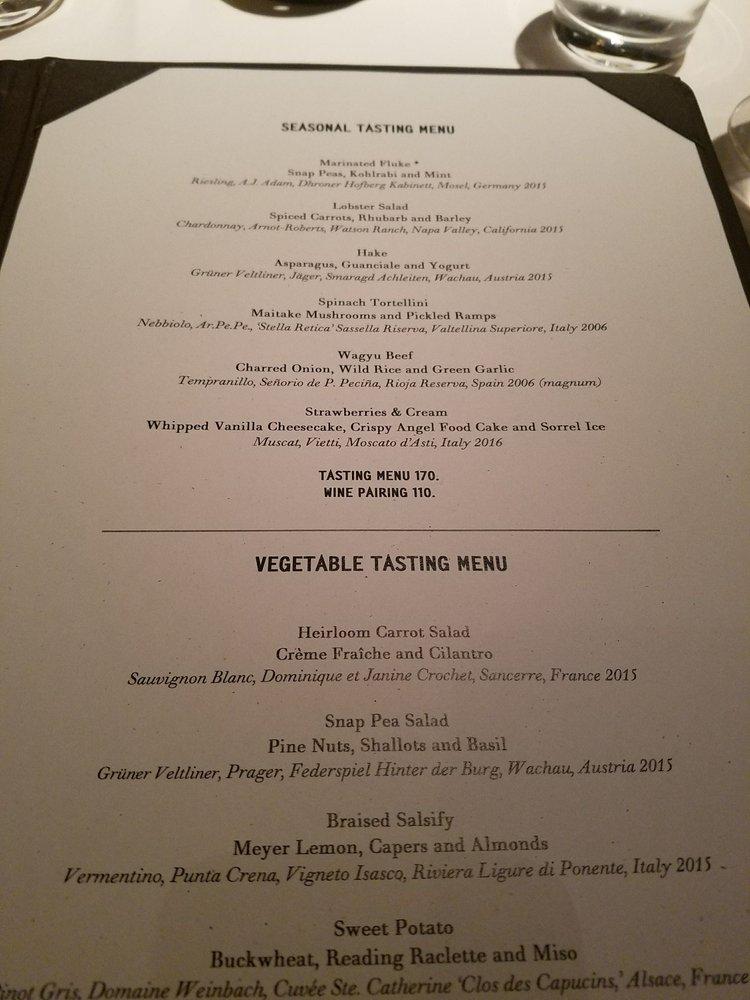 Menu at Gramercy Tavern pub & bar, New York City, 42 E 20th St