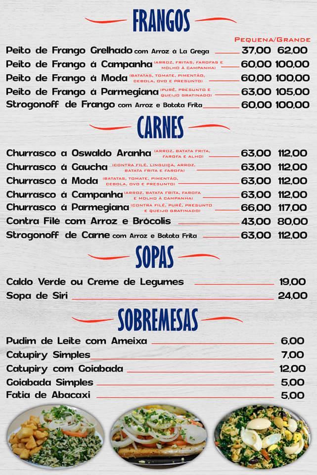 Menu at O Rei dos Frangos Marítimos (Beco das Sardinhas) restaurant ...