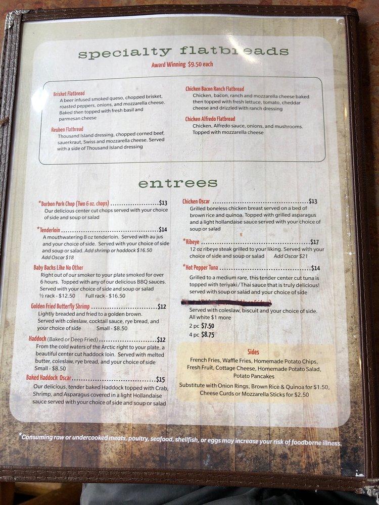 Menu at The Outpost pub & bar, Sherwood