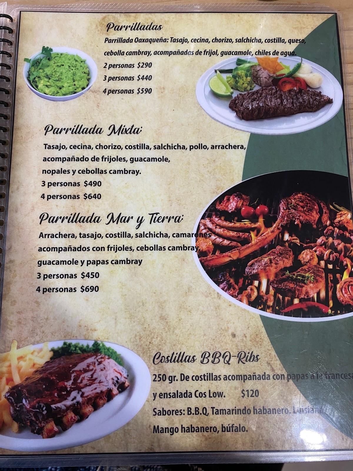 Menu at Snack's and Grill El Buen Sazon restaurant, Mexico, San Jose ...