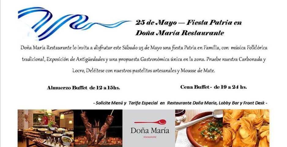 Menu at Doña Maria Restaurante, Puerto Iguazú