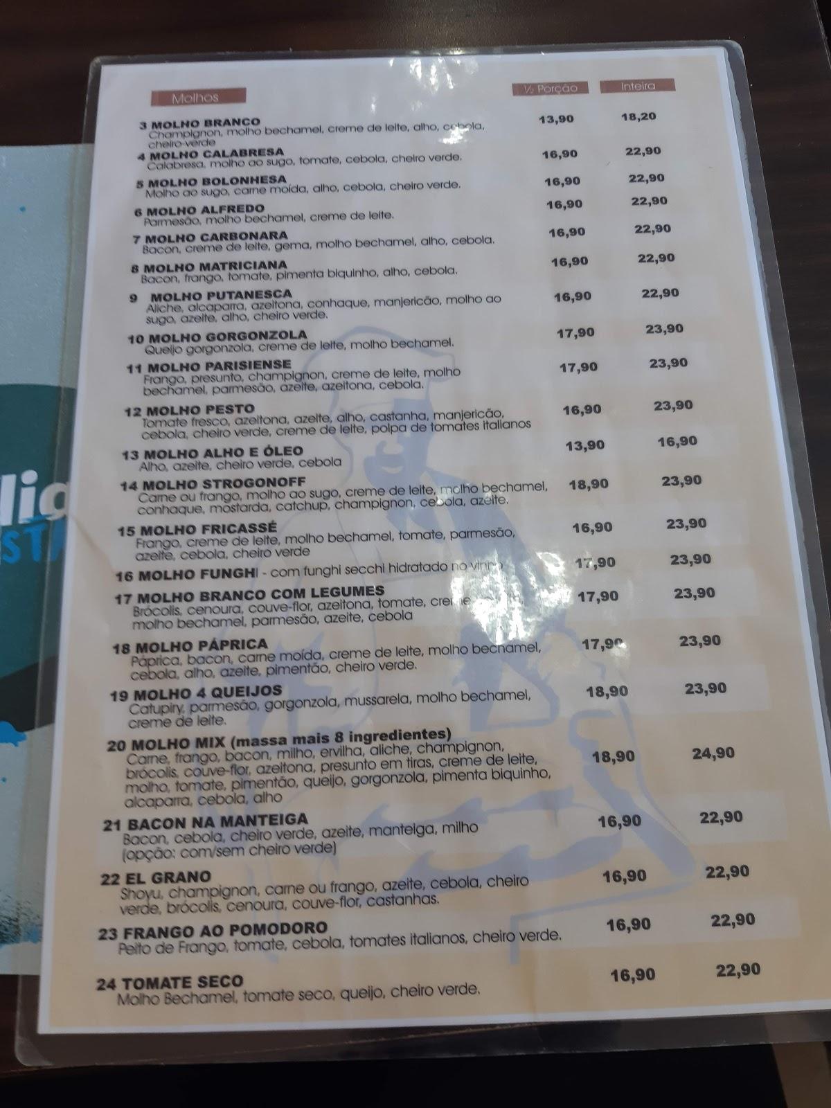 Menu em Panificadora E Confeitaria El Grano sobremesas, Araucária
