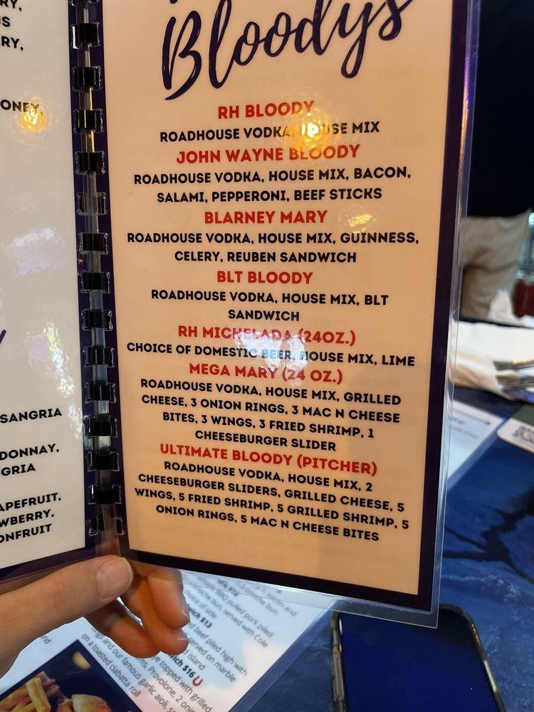 Menu at Roadhouse 38 pub & bar, Lombard