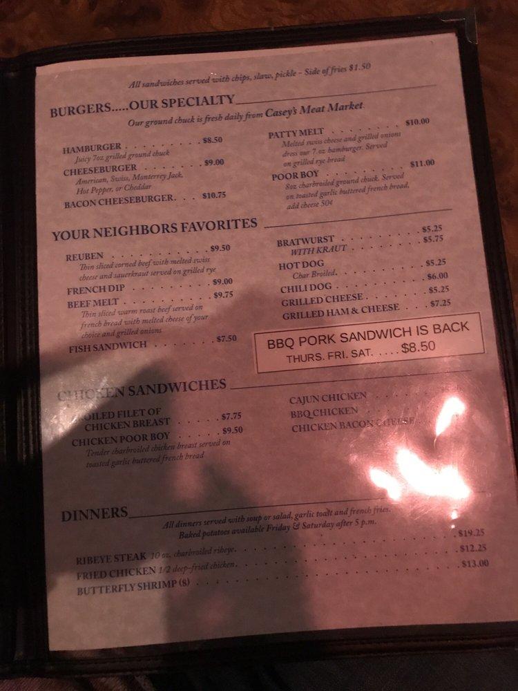 Menu at Your Neighbors pub & bar, Naperville