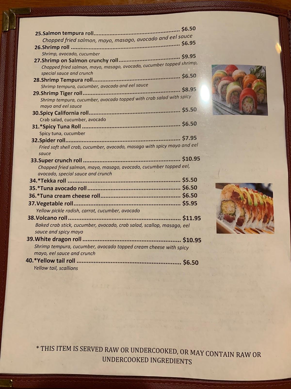 Menu at Mei Garden Asian fusion, Thai Vietnamese chinese food ...