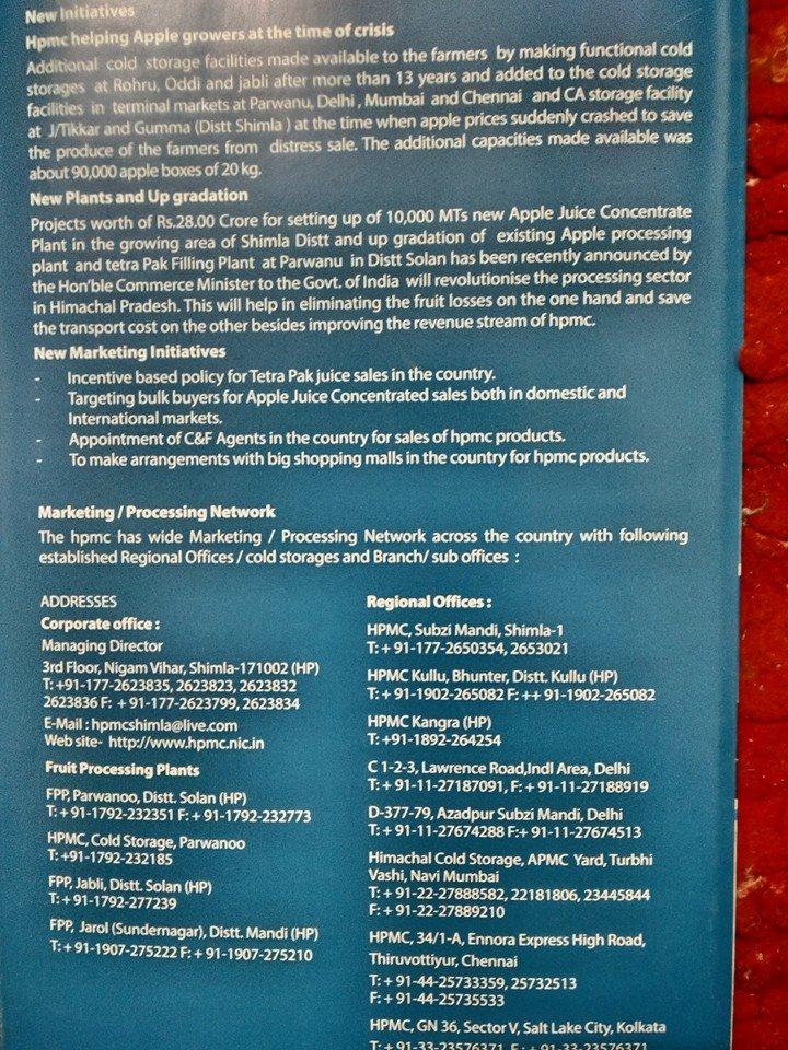 Menu at HPMC the JUICE Factory, Gwalior