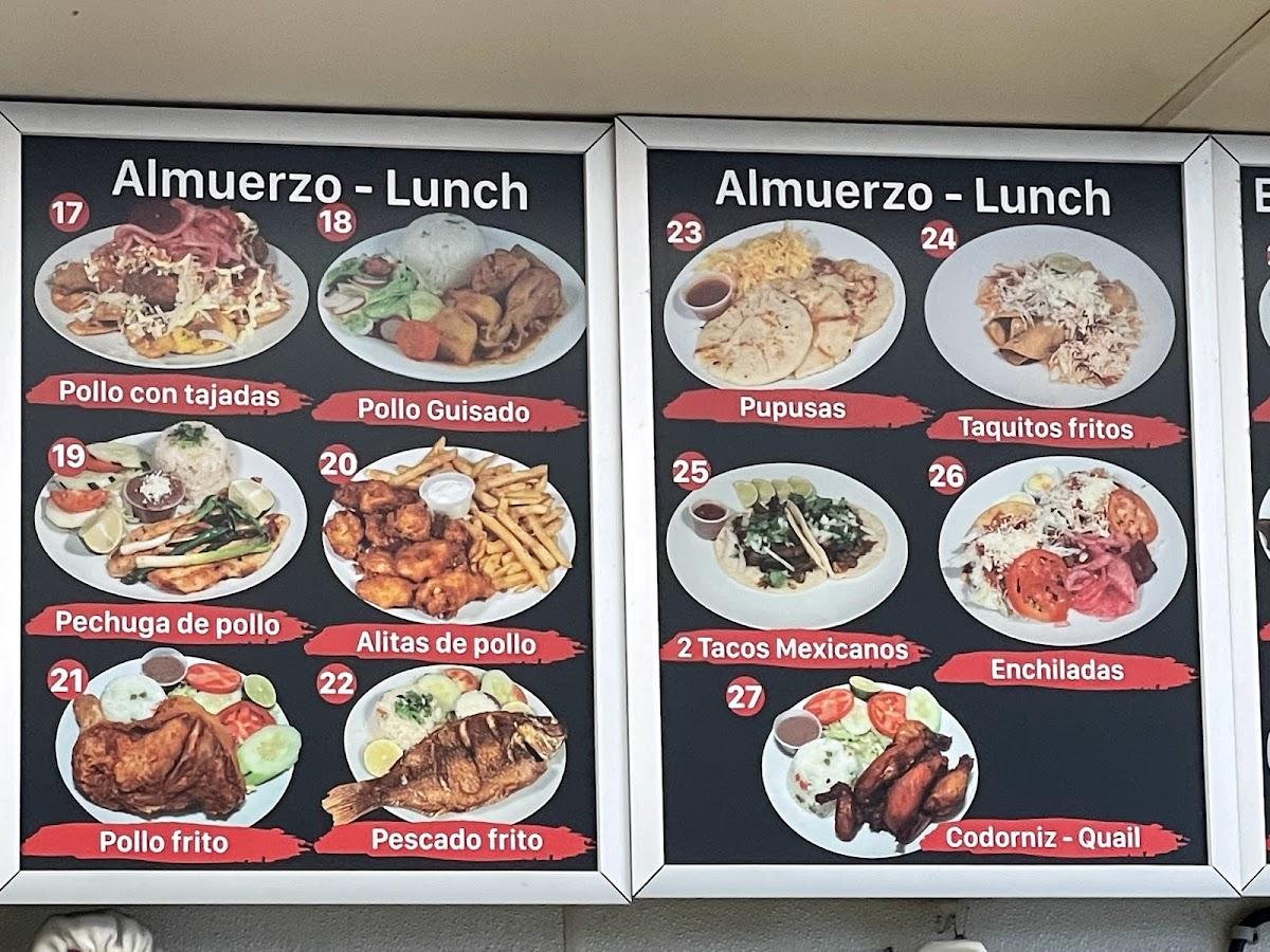 Menu at J & S Bakery, Springfield