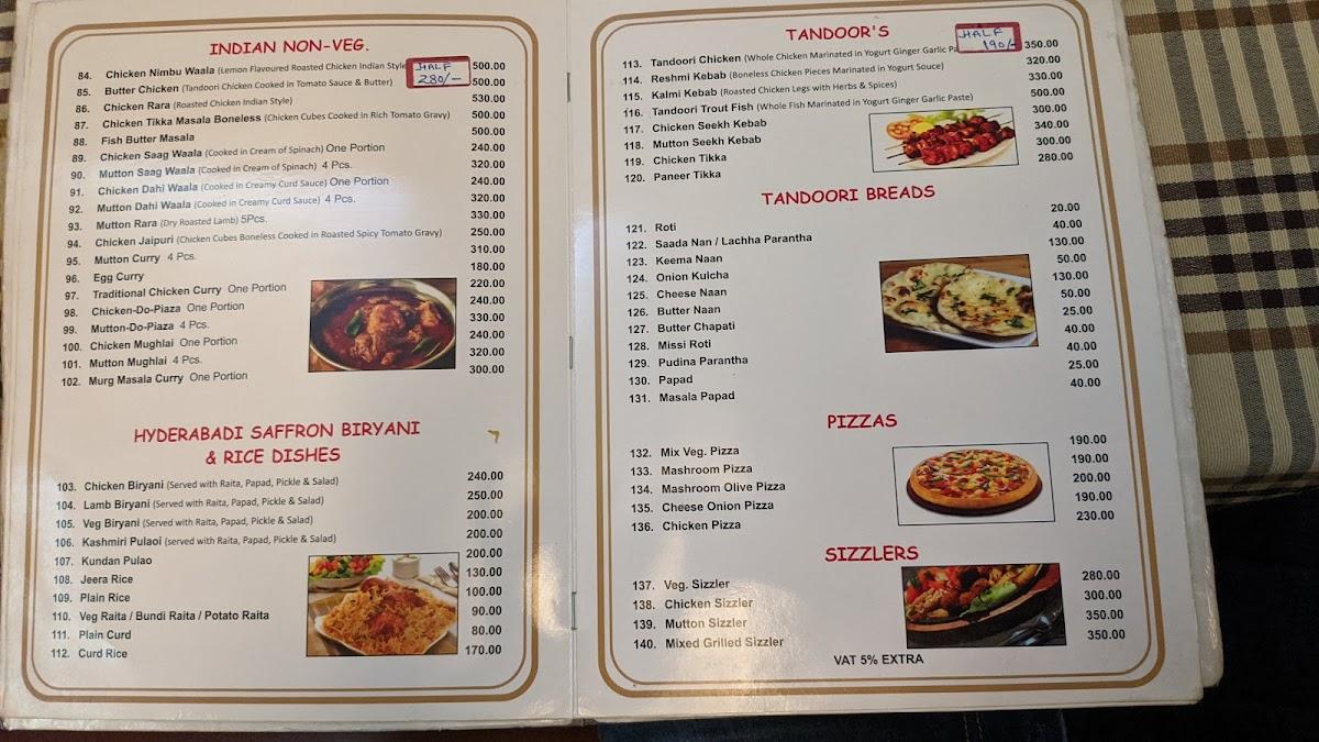 Menu at Mayur Restaurant, Manali