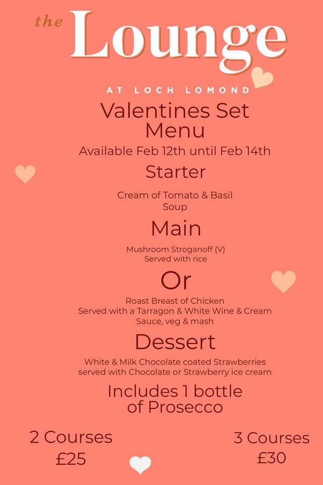 Menu at The Lounge restaurant, Alexandria